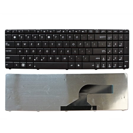 Dyfrio Laptop US Keyboard Black Replacement for ASUS K52 N53 N61V N60 ...