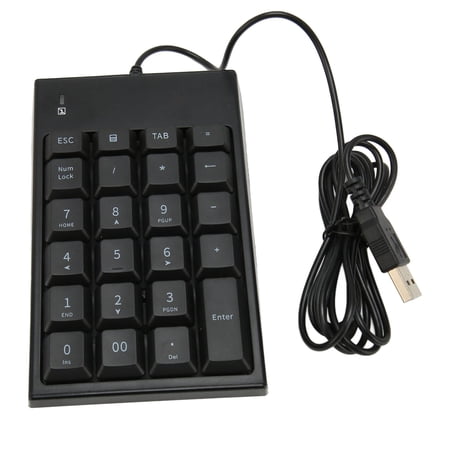 Mini Numeric Keypad, Indicator Light Wired Number Pad Plug And Play 23 ...
