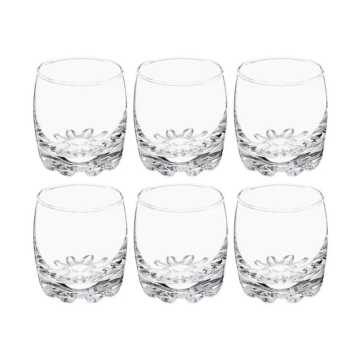 6 Pack Vaso Tequilero Shot Mezcal Vidrio Cristal Muela Cocina Hogar ...