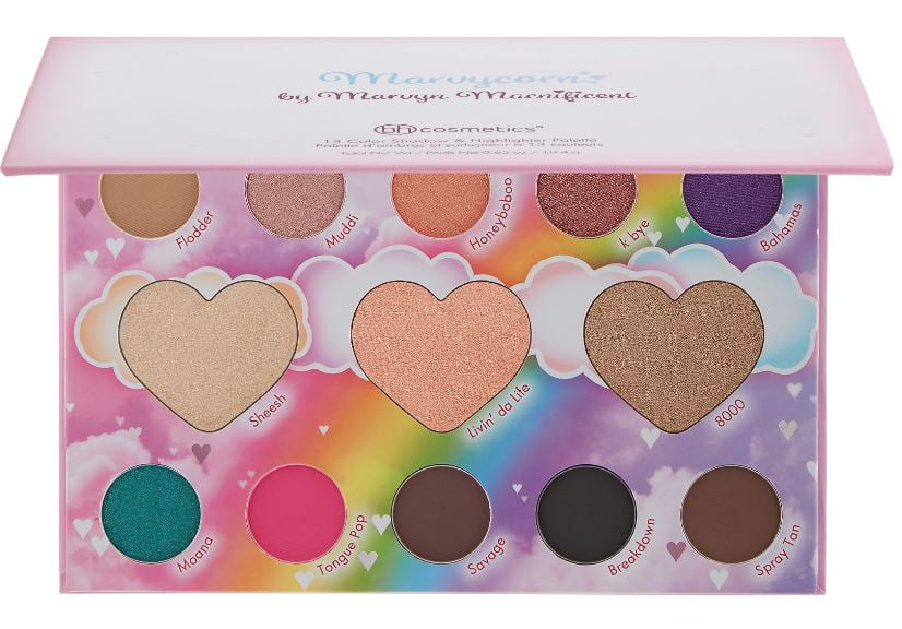 BH Cosmetics Marvycorn Shadow & Highlighter Palette - 13 Colors ...