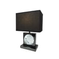 LHYY 1pc Luxury Crystal Accent Table Lamp Black Nickel Led Light Touch ...