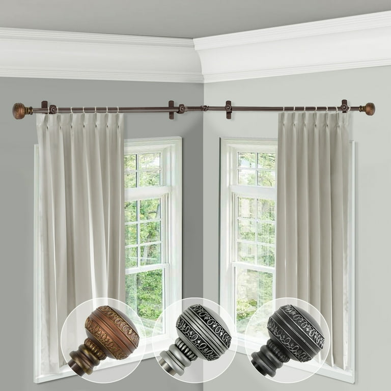 Corner Curtain Rods For Windows