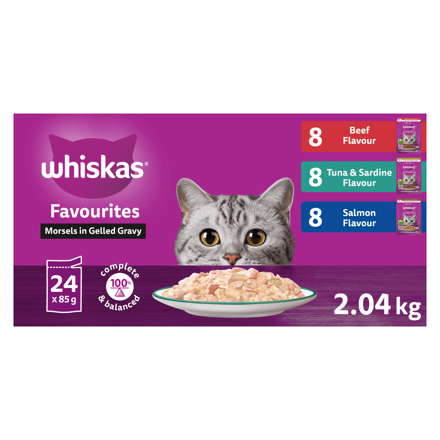 Click here for Whiskas Favourites Adult Wet Cat Food Morsels In G... prices