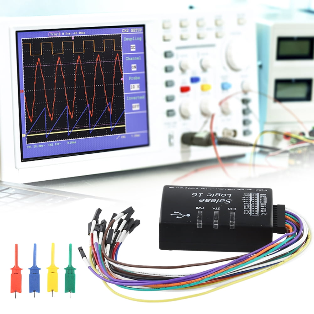 USB Logic Analyzer 16 Channel Portable Logic Analyzer Multi-System Compatible | Bodega Aurrera ...