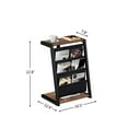 JRHRXXY Floor Standing Magazine Rack Bookshelf with 5 Layers and 3 ...