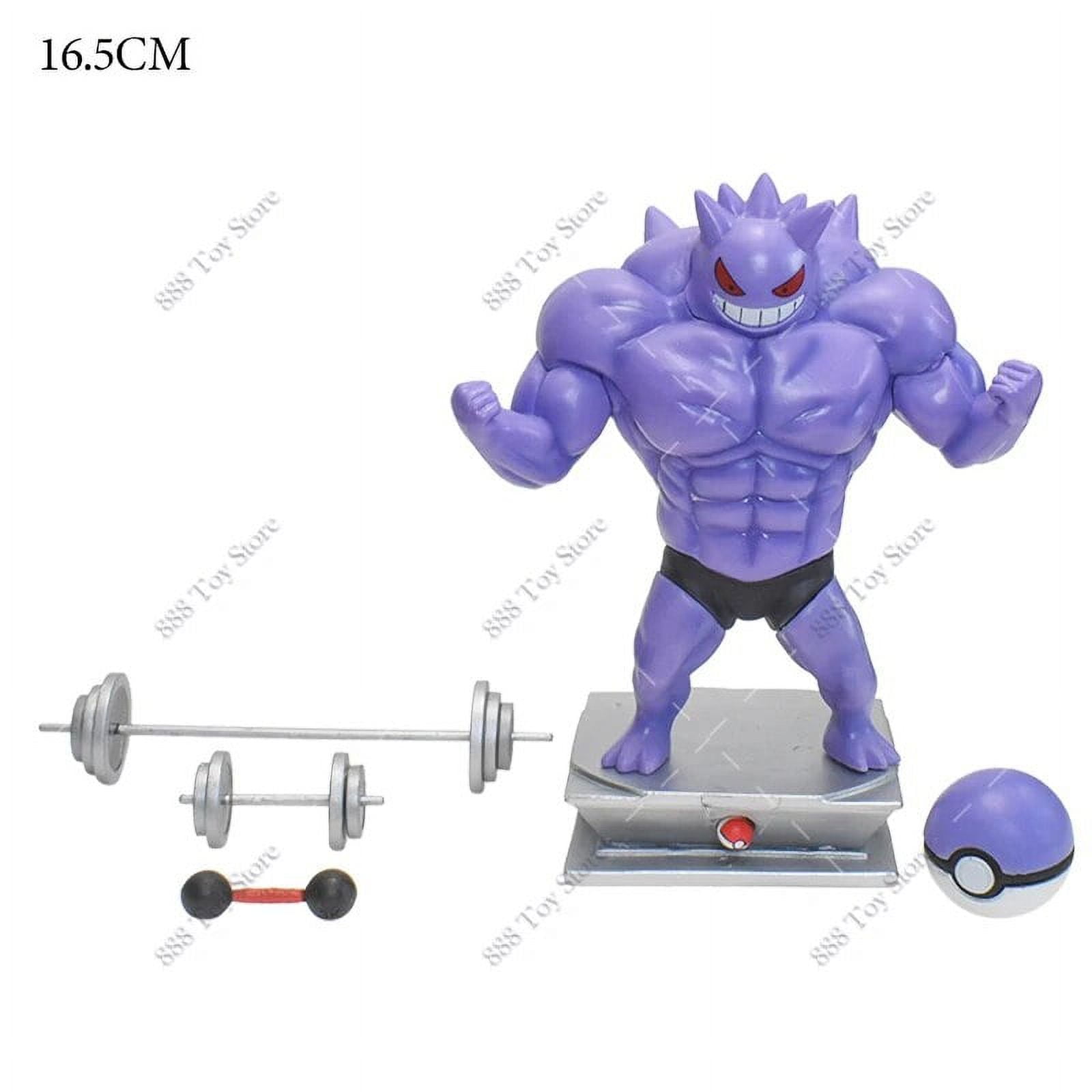 Figura de acción de Anime Pokemon Muscle Man Charmande Gengar Squirtle ...
