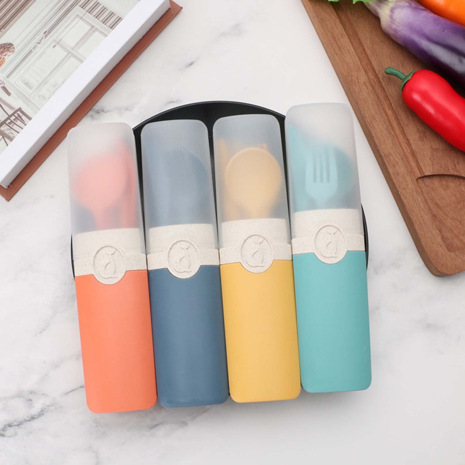 Click here for Kungugu Acdanc 4pcs/Set Portable Utensils Set With... prices