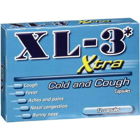 XL-3 Xtra Cold And Cough Capsules, 12 ct - Walmart.com