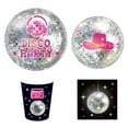CC HOME Retro Disco Party Supplies Pack Discotheque Bling Silver Ball ...