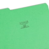 Smead Office Single-Color Green File Folders, 1/3-Cut Tabs, Letter Size ...
