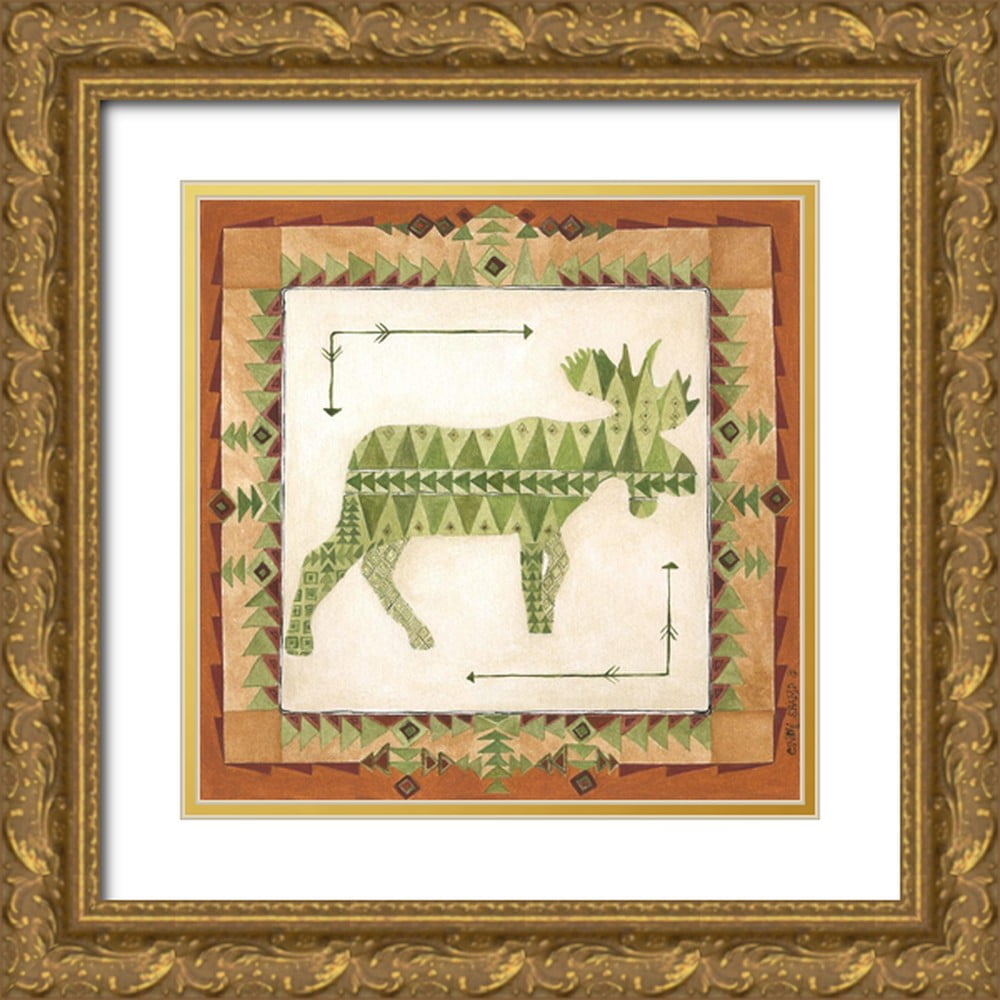 Shamp, Cindy 20x20 Gold Ornate Wood Framed with Double Matting Museum ...