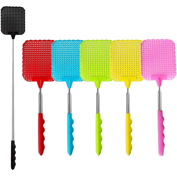 Fly Swatter 6 Pieces Fly Swatter Fly Trap Fly Catcher Expandable ...