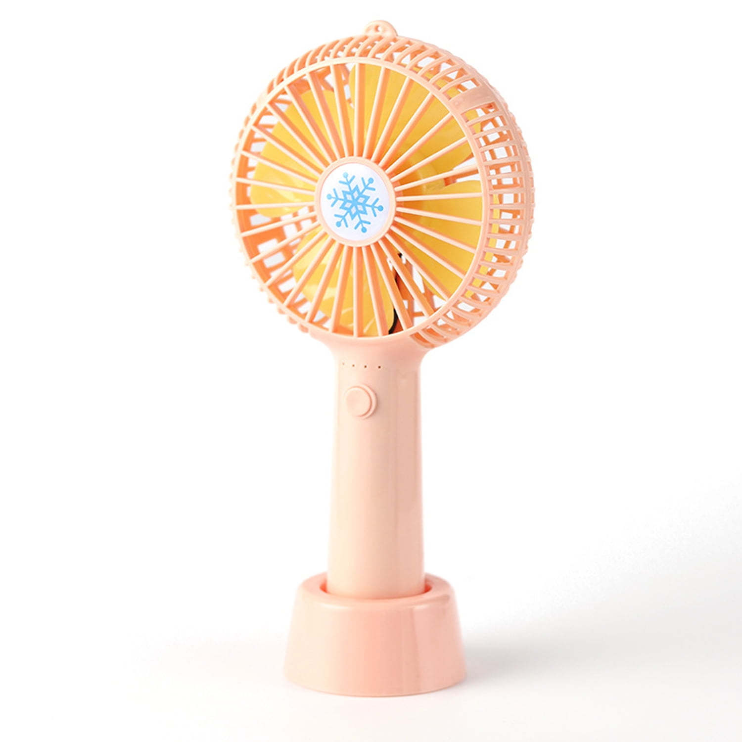 LED Handheld Fan with Base Portable Mini Fan 3 Speed Low Noise Desk Fan ...