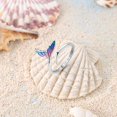 925 Sterling Silver Ring Open End Carved Colorful Zirconia Flower ...