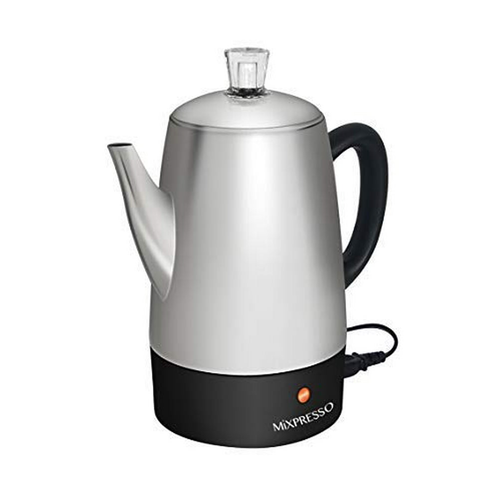 Mixpresso Electric Coffee Percolator | Stainless Steel Coffee Maker ...