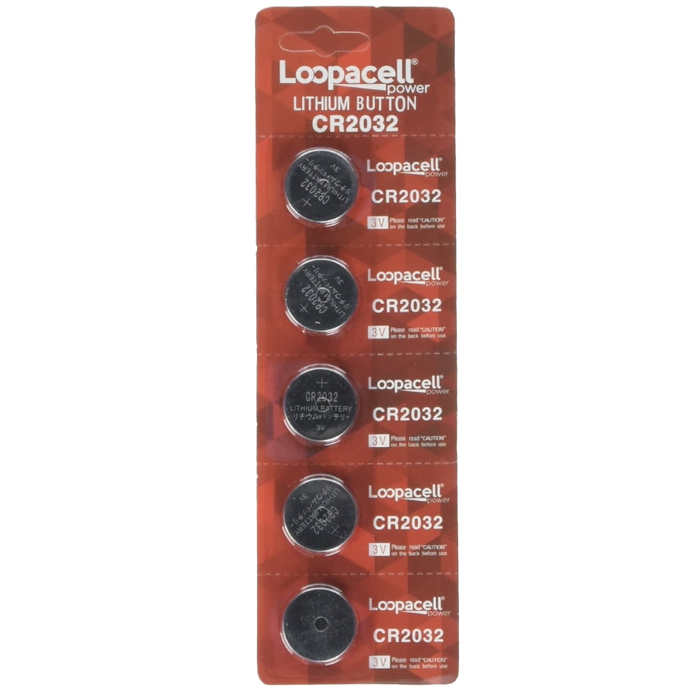 2032 Battery (CR2032/DL2032/E-CR2032/SB-T51/LF1/2V) Lithium 3v (1 Pack of 5) by Loopacell ...