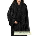 PAVILIA Premium Women's Plush Soft Full Length House Robe, Warm Fleece Sherpa Shaggy Bathrobe (L ...