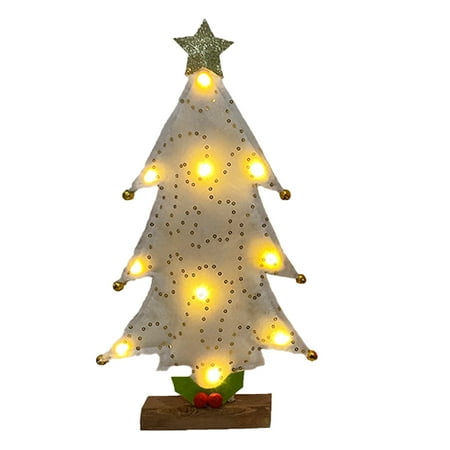 Tabletop LED Christmas Trees, Desktop Luminous Christmas Tree, Present ...