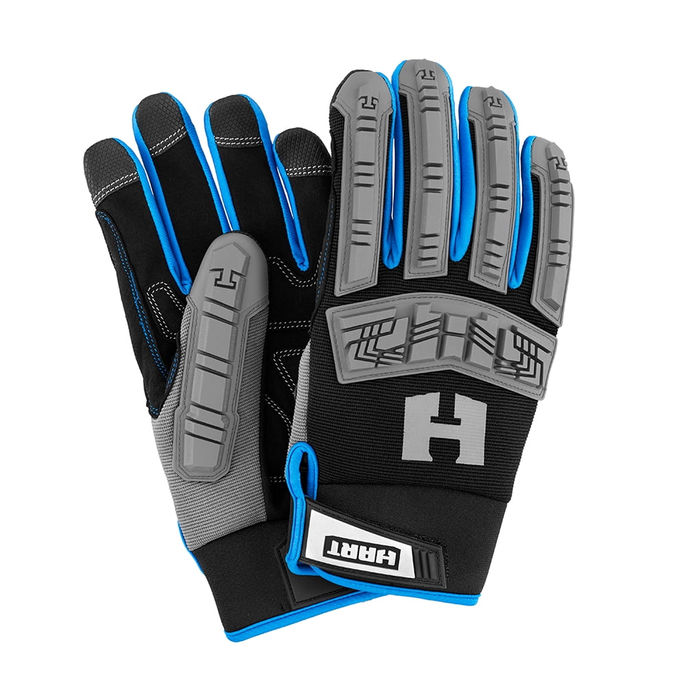 HART Pro Impact Work Gloves, 5-Finger Touchscreen Capable Safety Glove ...