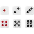 6pcs Classic Dices Single Sided Dices Board Game Dice Toys Party ...