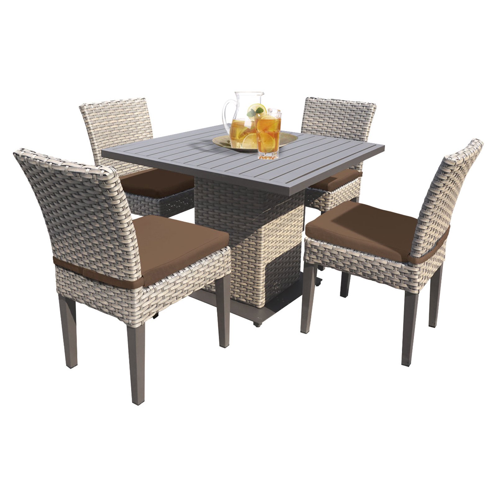 Monterey Wicker 5 Piece Patio Dining Set - Walmart.com