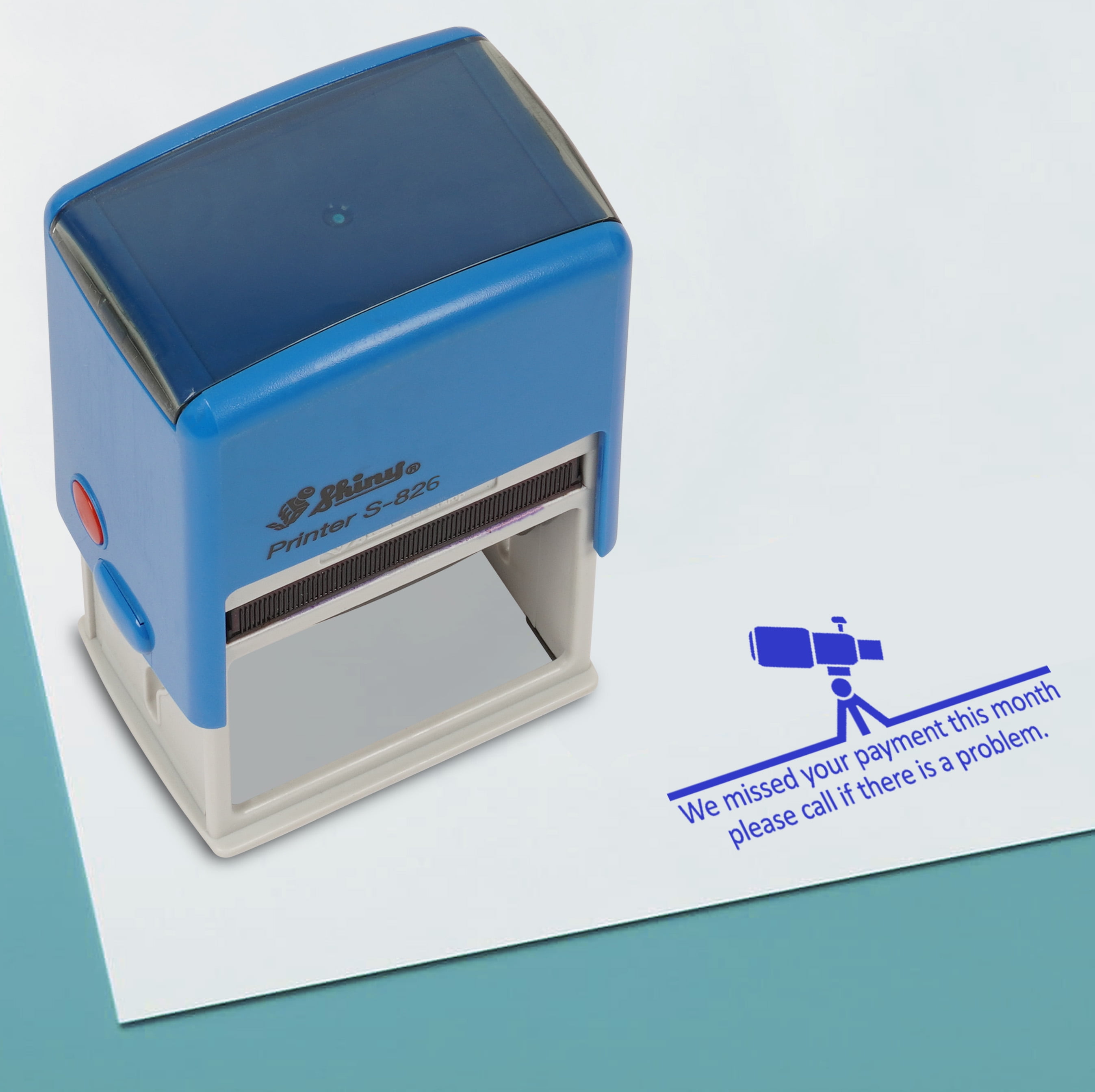 Printtoo Missed Payment This Month Self Inking Rubber Stamp Pre,Inked ...