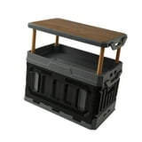 koolsoo Camping Storage Box Collapsible Storage Bin with Wooden Lid and ...