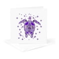 3drose, Glamorous Underwater Turtle in Shades of Purple, 6 Greeting ...