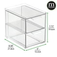 Free Shipping! mDesign Stacking Plastic Storage Kitchen Bin - 2 Pull ...
