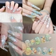 3pcs Heart‑Shaped Silicone Nail Molds, 3D Embossed Ocean Series Nail ...