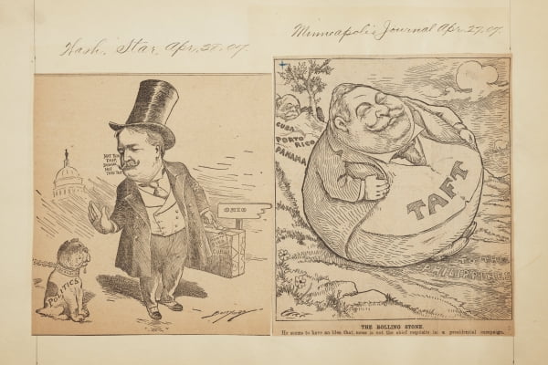 Print: Political Cartoons Related To Secretary Of War William H. Taft ...