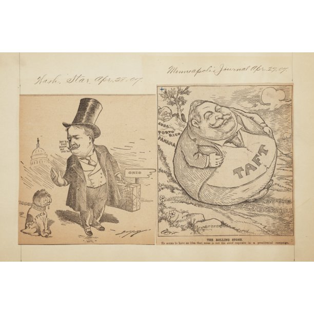 Print: Political Cartoons Related To Secretary Of War William H. Taft ...