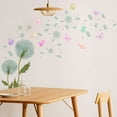 Dandelion Wall Decals Flying Flowers Butterflies Wall Stickers ...