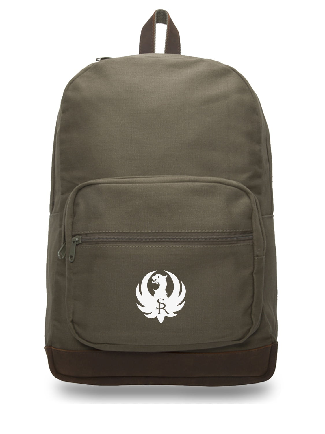 Ruger Firearms Canvas Teardrop Backpack with Leather Bottom Accents ...