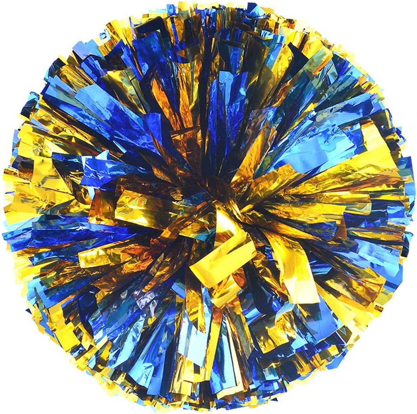 XXMU 2 Pack Cheerleader Pom Poms Sports Dance Cheer Plastic Pom Poms ...