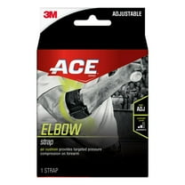 ACE Brand Adjustable Compression Elbow Support, Black – One Size Fits ...