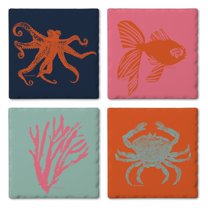 Thirstystone "Florida Attractions" 4-Pack Tumbled Tile Coasters ...