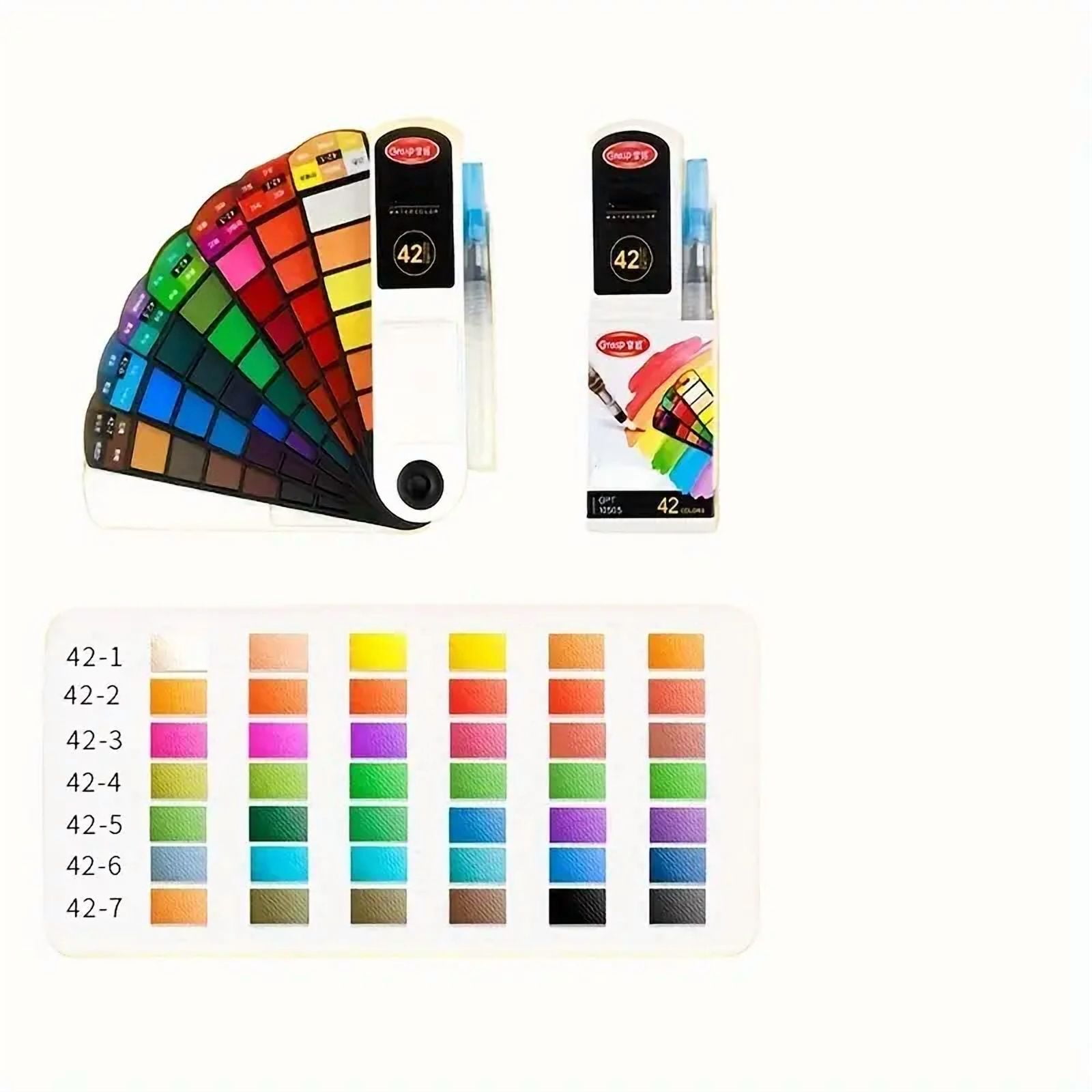 Click here for Unbranded 42-Color Foldable Fan-Shaped Solid Water... prices
