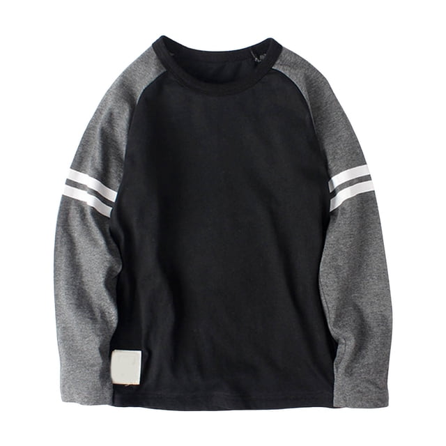Zanarzt Boys Fall T Shirts Boys and Girls Splicing Color Collision ...