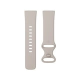 Fitbit Sense Android Smartwatch - Lunar White/Soft Gold Stainless Steel ...