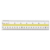 Westcott Acrylic Data Highlight Reading Ruler With Tinted Guide, 15 ...