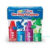 learning resources rainbow sorting crayons, various colors, 56 pieces ...