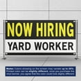 Now Hiring Yard Worker 13 oz Heavy Duty Vinyl Banner Yard Worker Jobs ...