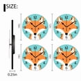 12 Inch Wall Clock Battery Operated Round Clock for Office, Kitchen ...