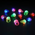 LED Light Up Jelly Rubber Rings Pack of 18 Squishy rings for parties ...