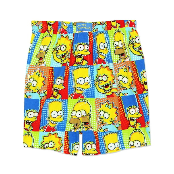 The Simpsons - The Simpsons Family Men's Briefly Stated Boxer Shorts ...
