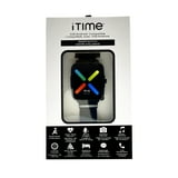 iTime Smartwatch with Bluetooth and Fitness Monitor, Black - Walmart.com