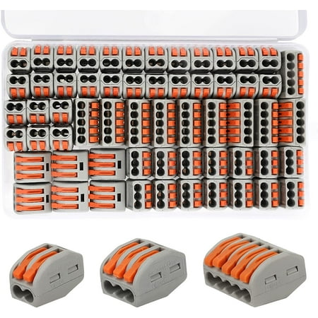 Compuye Wire Connectors Kit, 60 PCS Wire Nuts, Assortment with Case ...