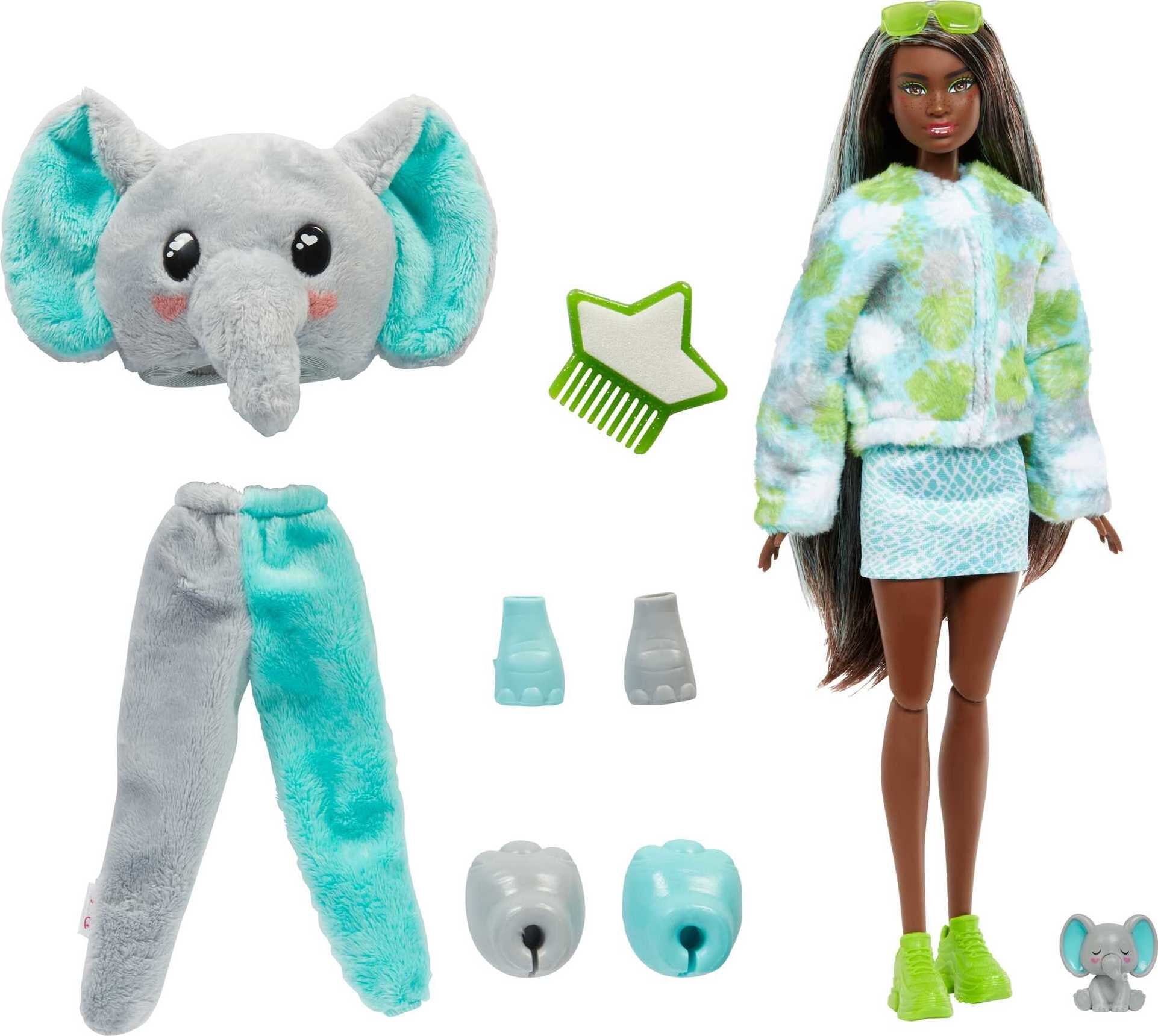 Buy Barbie Dolls and Accessories, Cutie Reveal Doll, Jungle Series ...