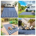 GOTGELIF 9x18 Outdoor Rug, Waterproof, Reversible, Portable for RV ...
